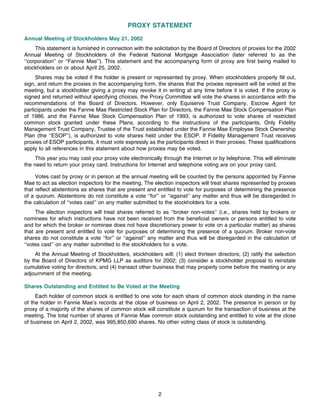 fannie mae Proxy Statement 2001 | PDF