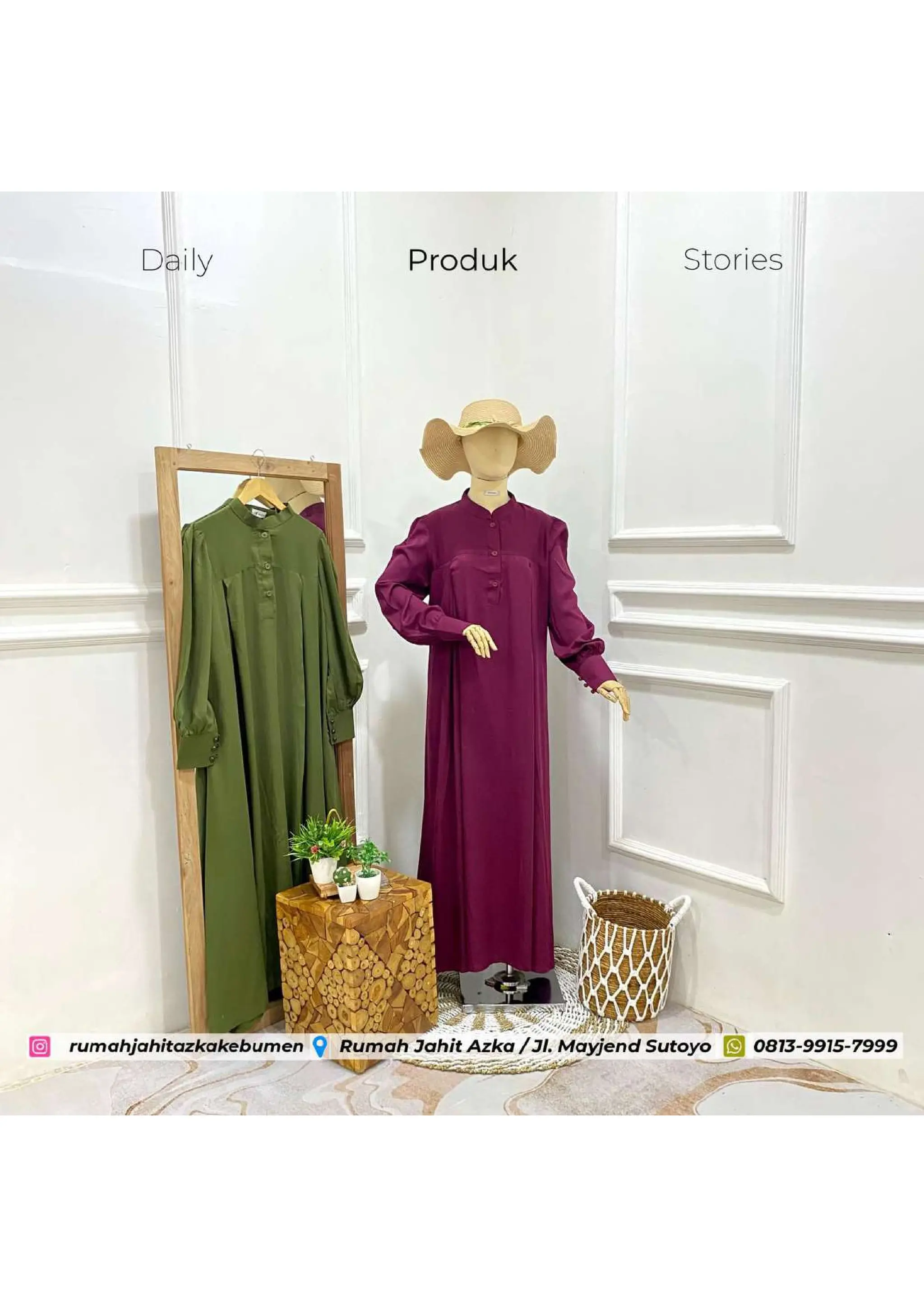 Jahit Gamis Polos Modern by Rumah Jahit Azka | PDF