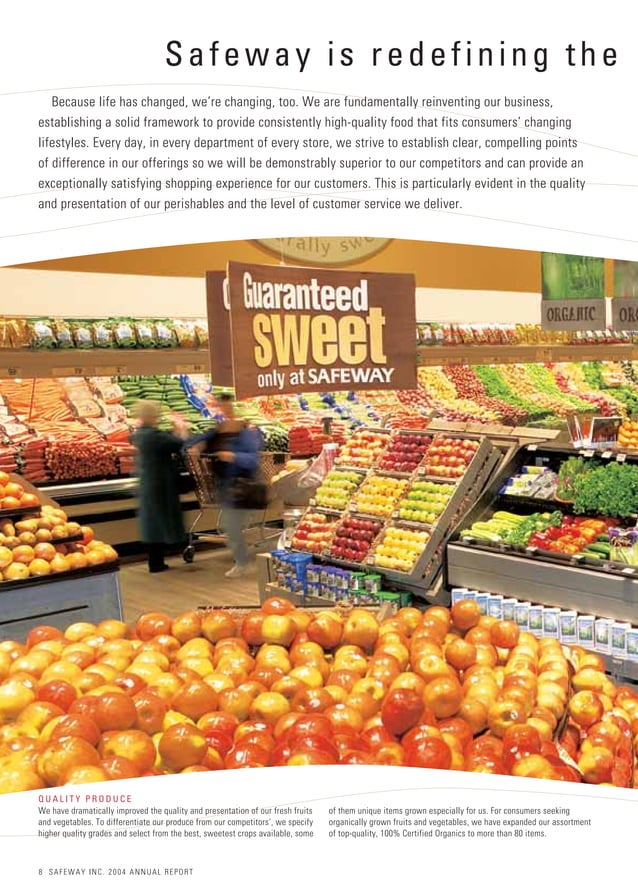 safeway 2004 Annual Report | PDF