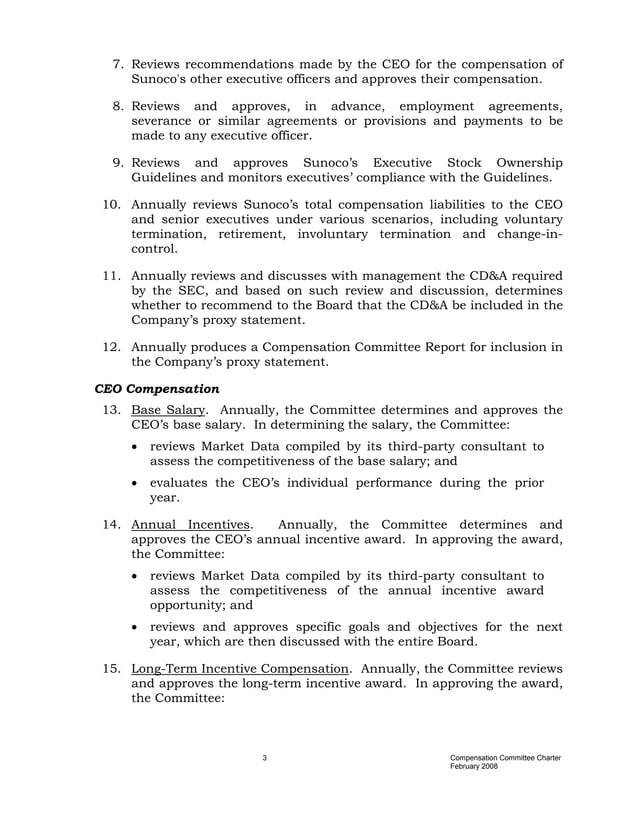sunoco Compensation Committee | PDF