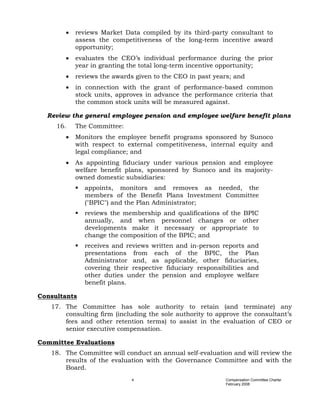 sunoco Compensation Committee | PDF