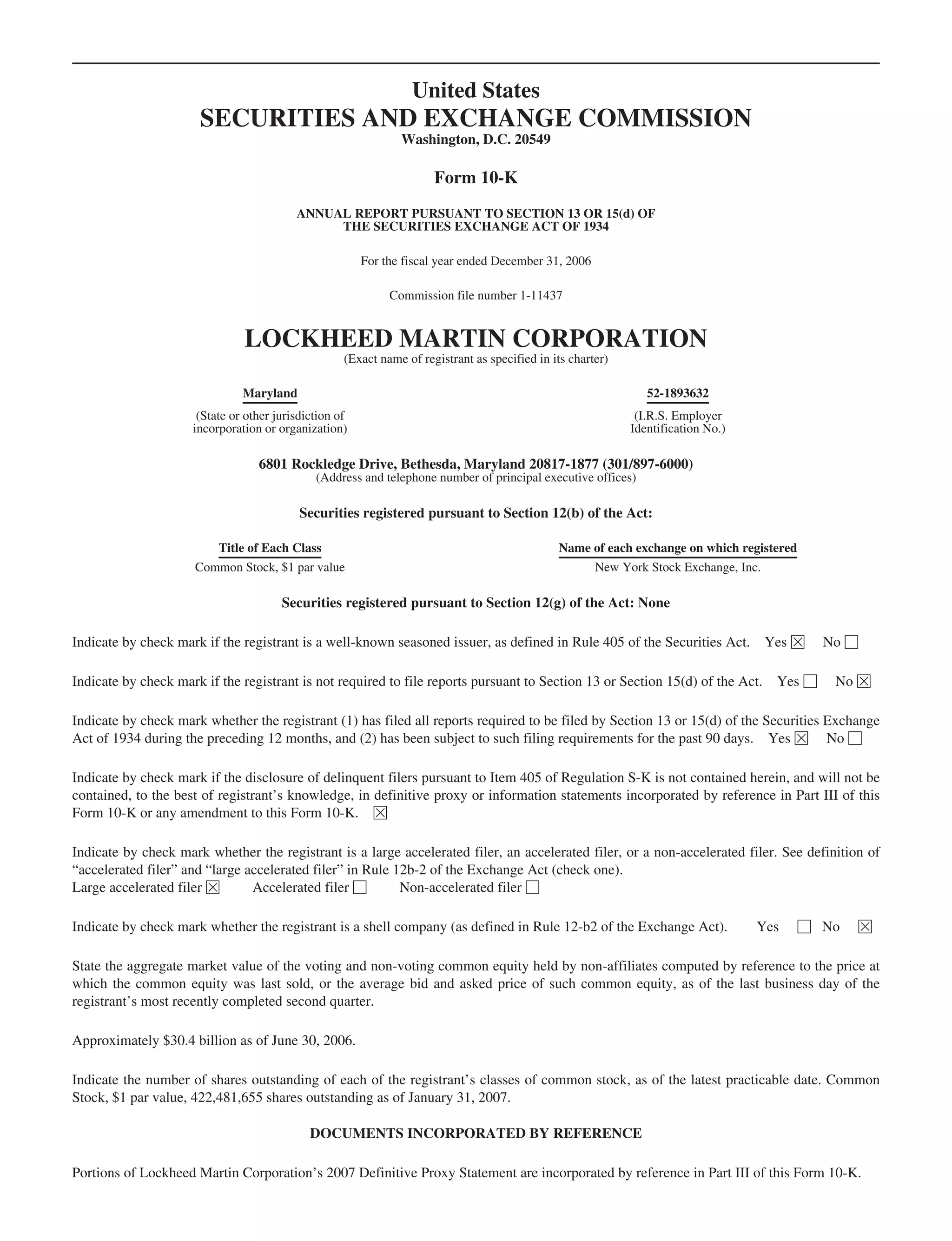 lockheed martin 2006 Annual Report | PDF