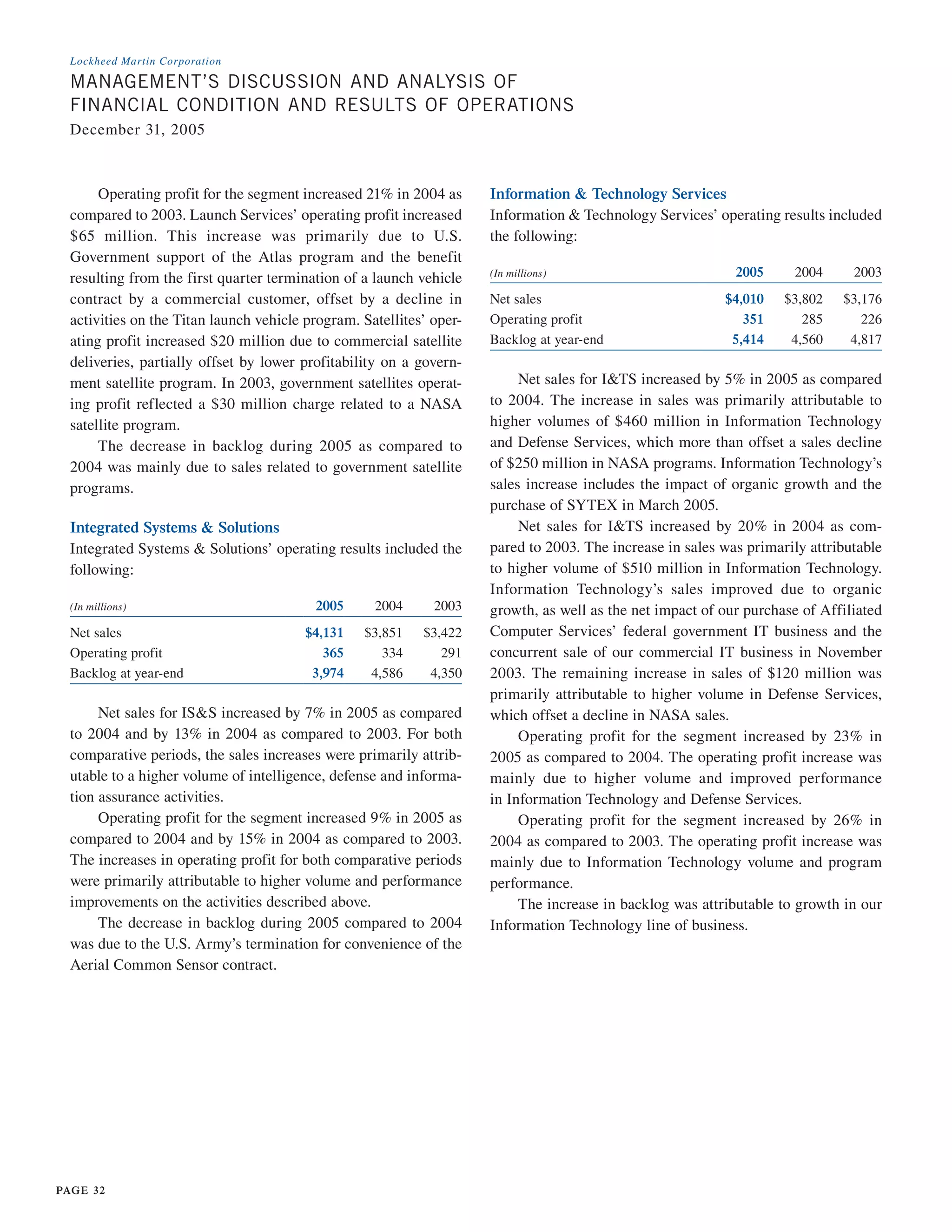 lockheed martin 2005 Annual Report | PDF