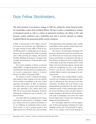 lockheed martin 2005 Annual Report | PDF