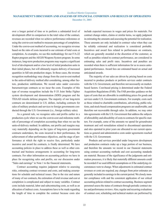 lockheed martin 2003 Annual Report | PDF