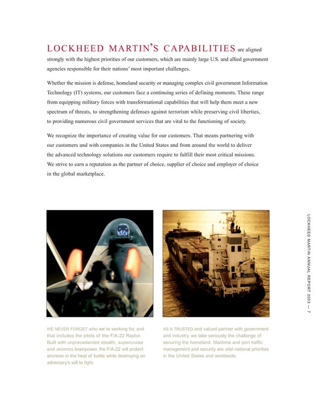 lockheed martin 2003 Annual Report | PDF