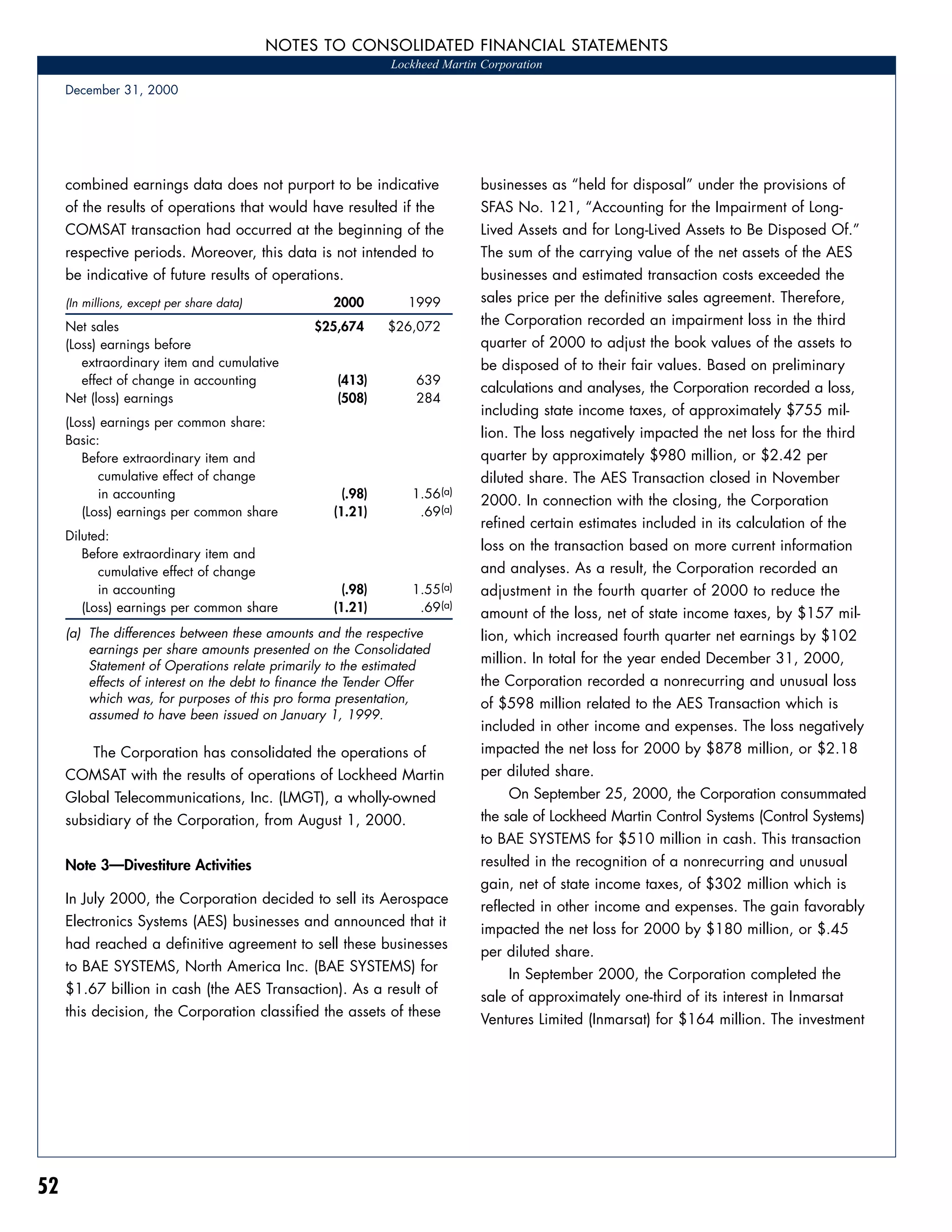 lockheed martin 2000 Annual Report | PDF