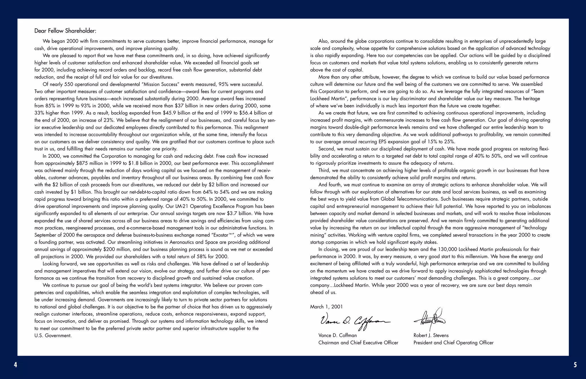 lockheed martin 2000 Annual Report | PDF