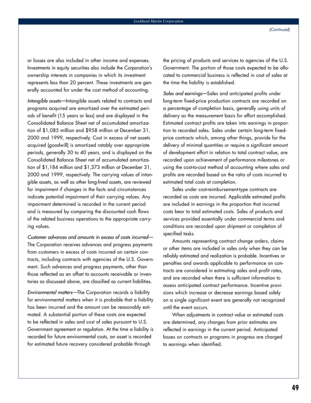 lockheed martin 2000 Annual Report | PDF