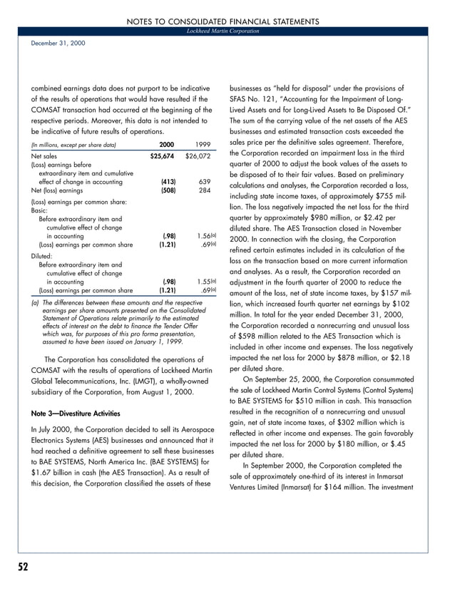 lockheed martin 2000 Annual Report | PDF