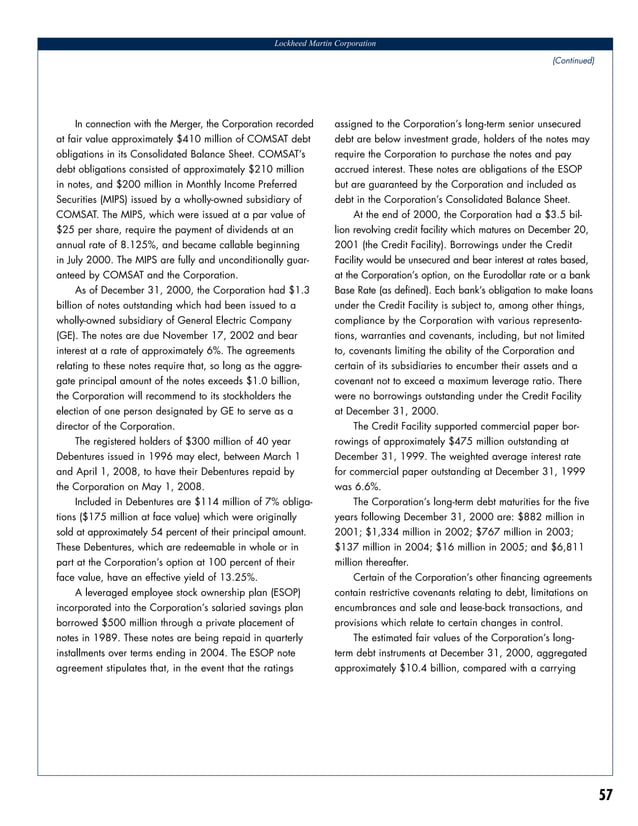 lockheed martin 2000 Annual Report | PDF