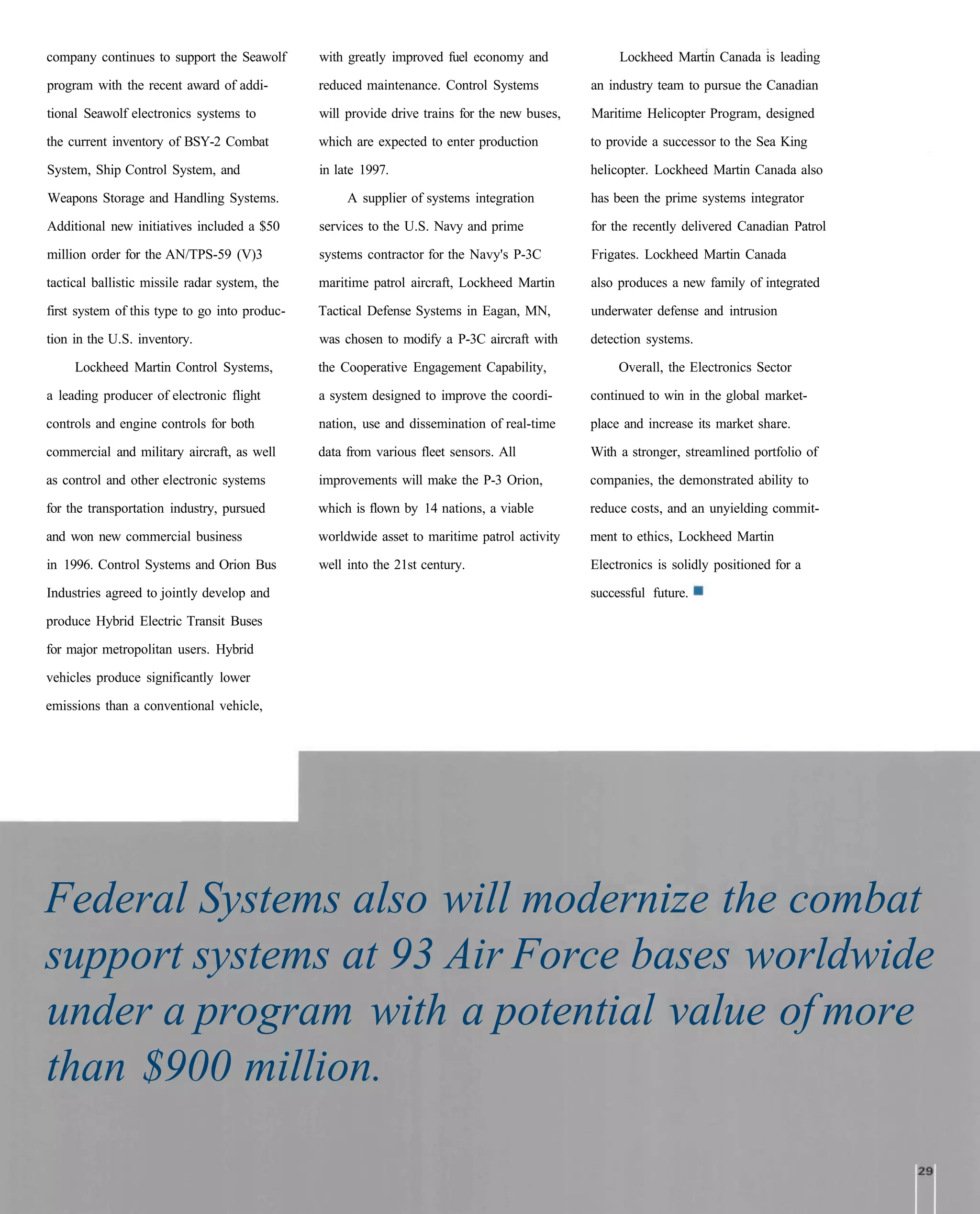 lockheed martin 1996 Annual Report | PDF