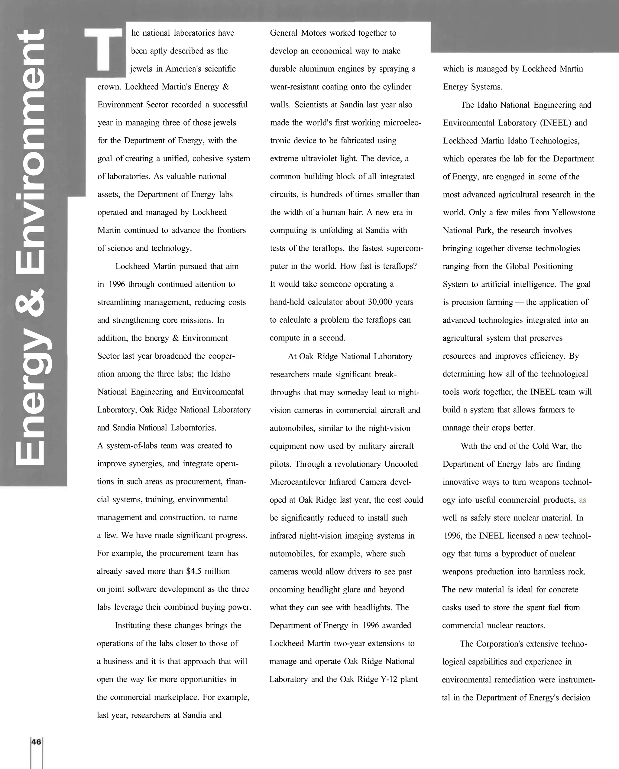 lockheed martin 1996 Annual Report | PDF