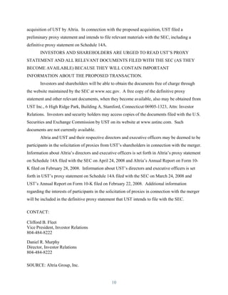 altria group Quarter Results 2008 3rd | PDF