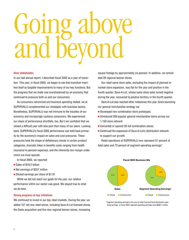 supervalu Proxy Statements Corporate Profile | PDF