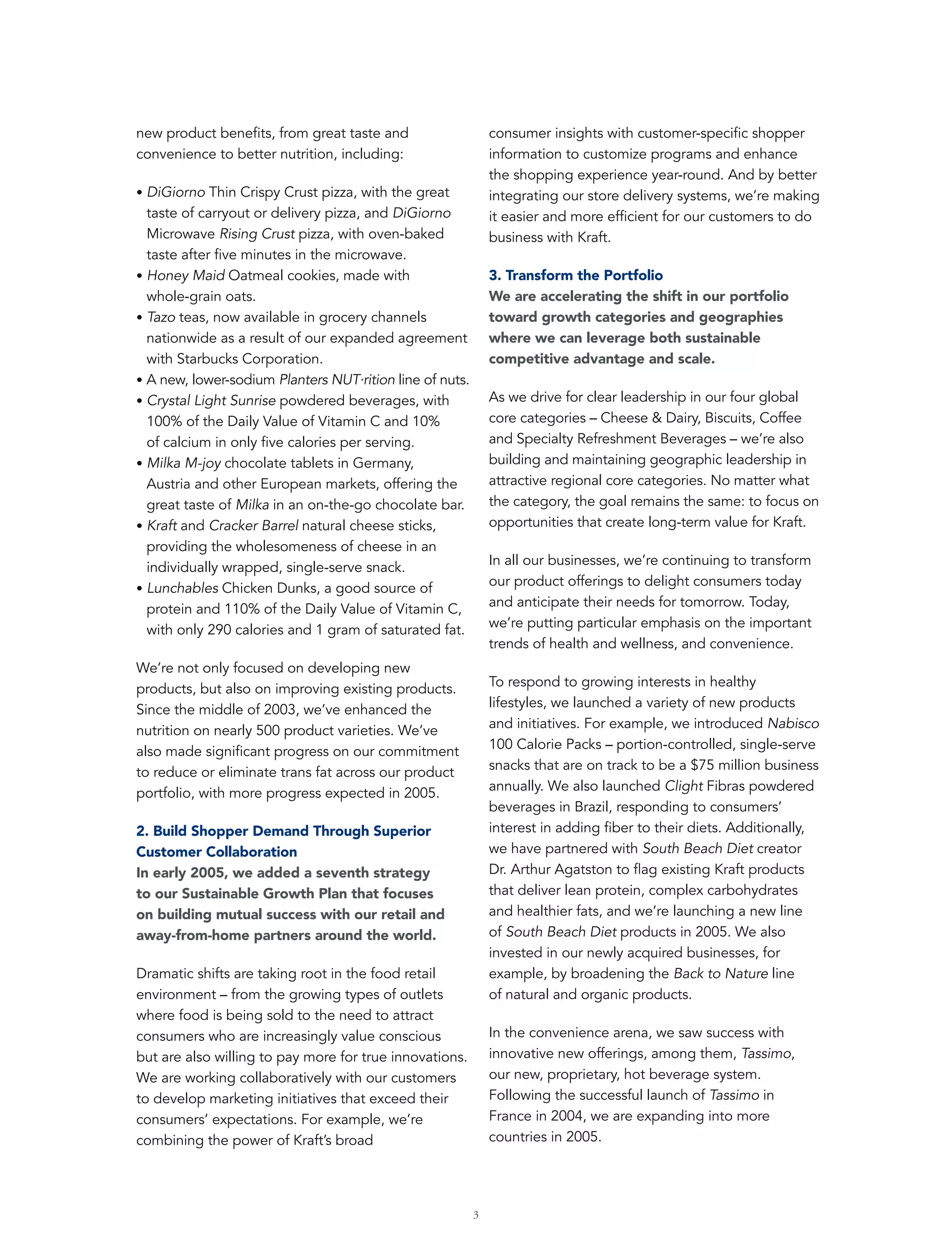 kraft foods Annual Reports 2004 | PDF