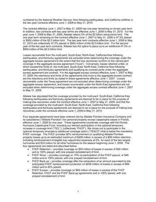 allstate Quarter Information 2008 2nd | PDF