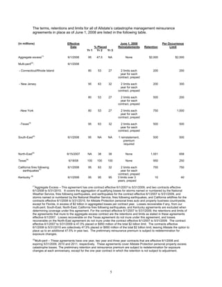 allstate Quarter Information 2008 2nd | PDF