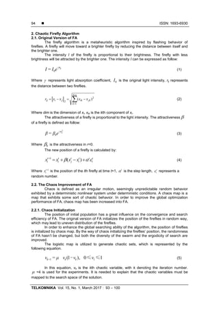 Research on Chaotic Firefly Algorithm and the Application in Optimal Reactive Power Dispatch | PDF