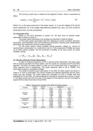 Research on Chaotic Firefly Algorithm and the Application in Optimal Reactive Power Dispatch | PDF