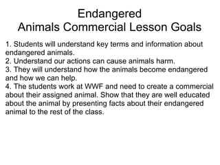 Endangered Animals Unit | PPT | Zoos & Aquariums | Attractions