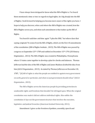Bill of Rights | PDF
