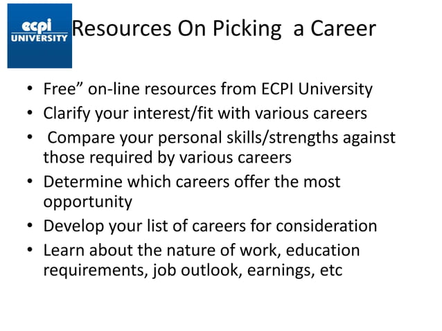 ECPI Freshman Presentation | PPTX