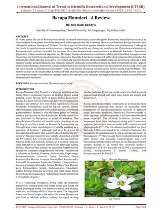 Bacopa Monnieri - A Review | PDF