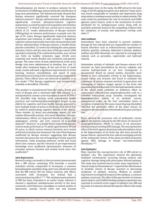 Bacopa Monnieri - A Review | PDF