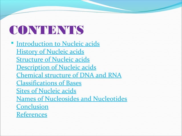 Nucleic Acids ppt | PPT | Chemistry | Science