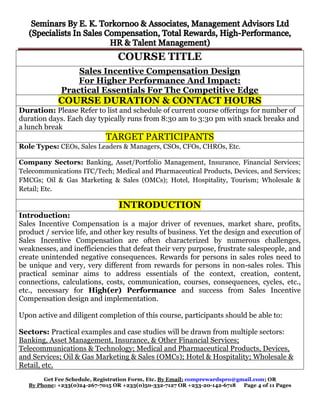 sales incentive compensation design for higher performance and impact ...