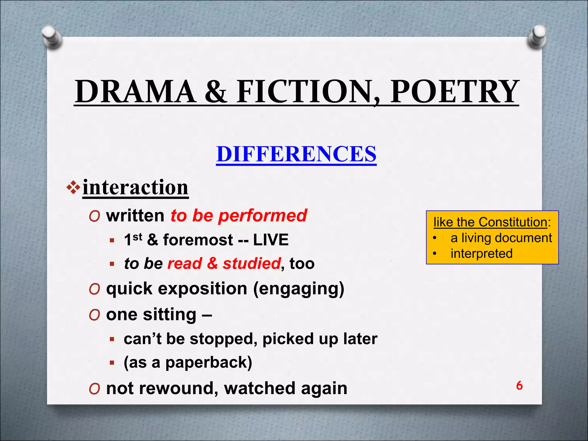 Nature of Drama | PPT