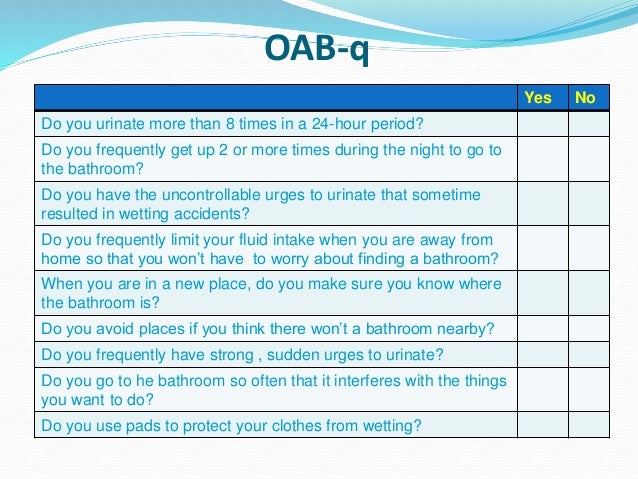 1040122 oab diagnosis, management and current trend of therapy