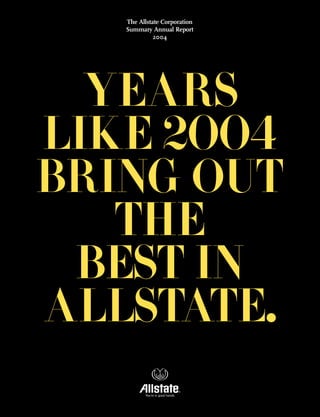 allstate 2004 Summary Annual Report | PDF