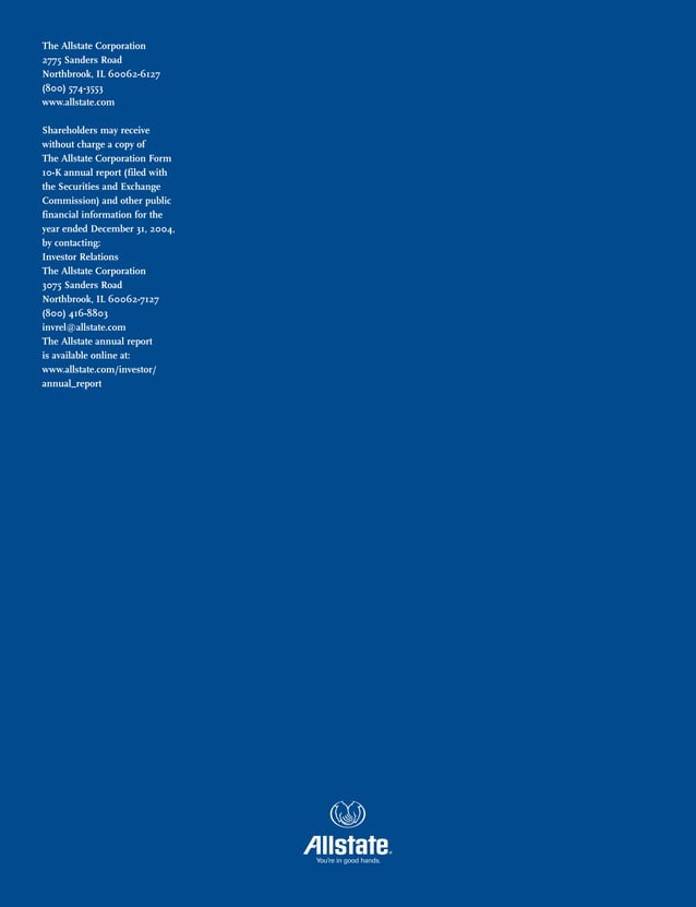allstate 2004 Summary Annual Report | PDF
