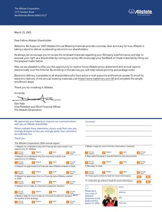 allstate 2004 Summary Annual Report | PDF