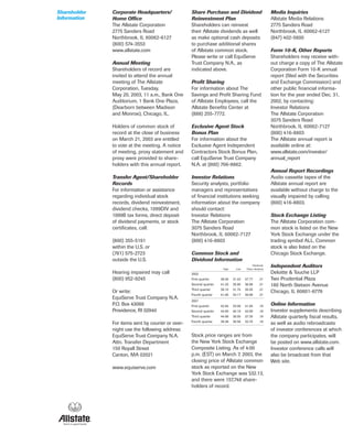 allstate 2002 Summary Annual Report | PDF