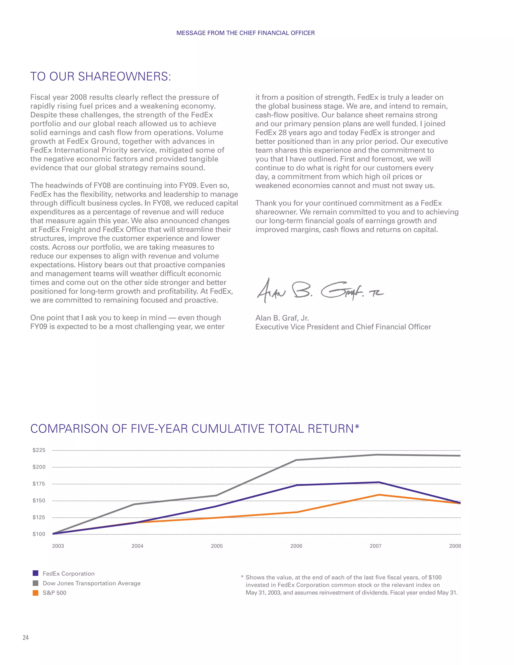 fedex Annual Reports 2008 | PDF | Logistics and Transportation Industry ...