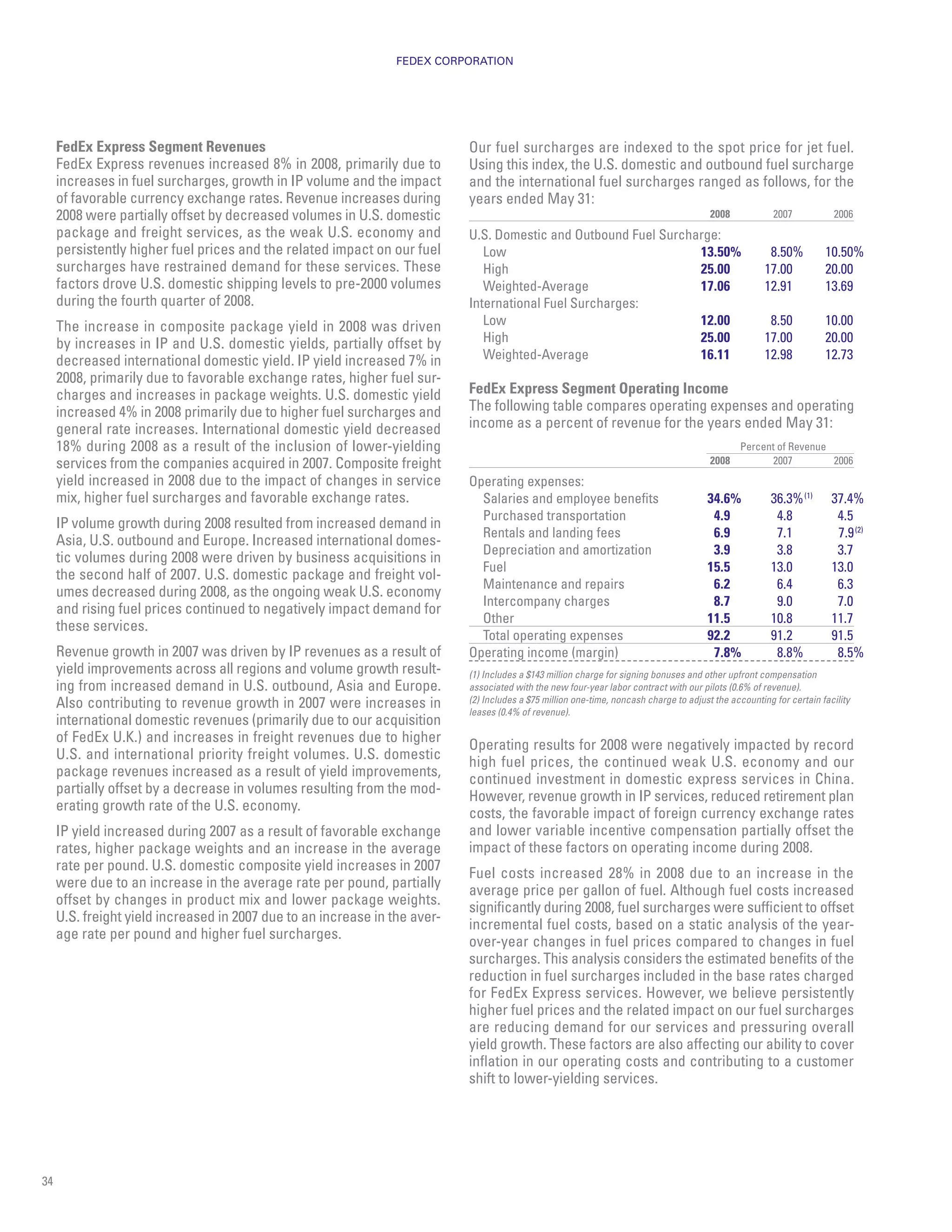fedex Annual Reports 2008 | PDF | Logistics and Transportation Industry ...