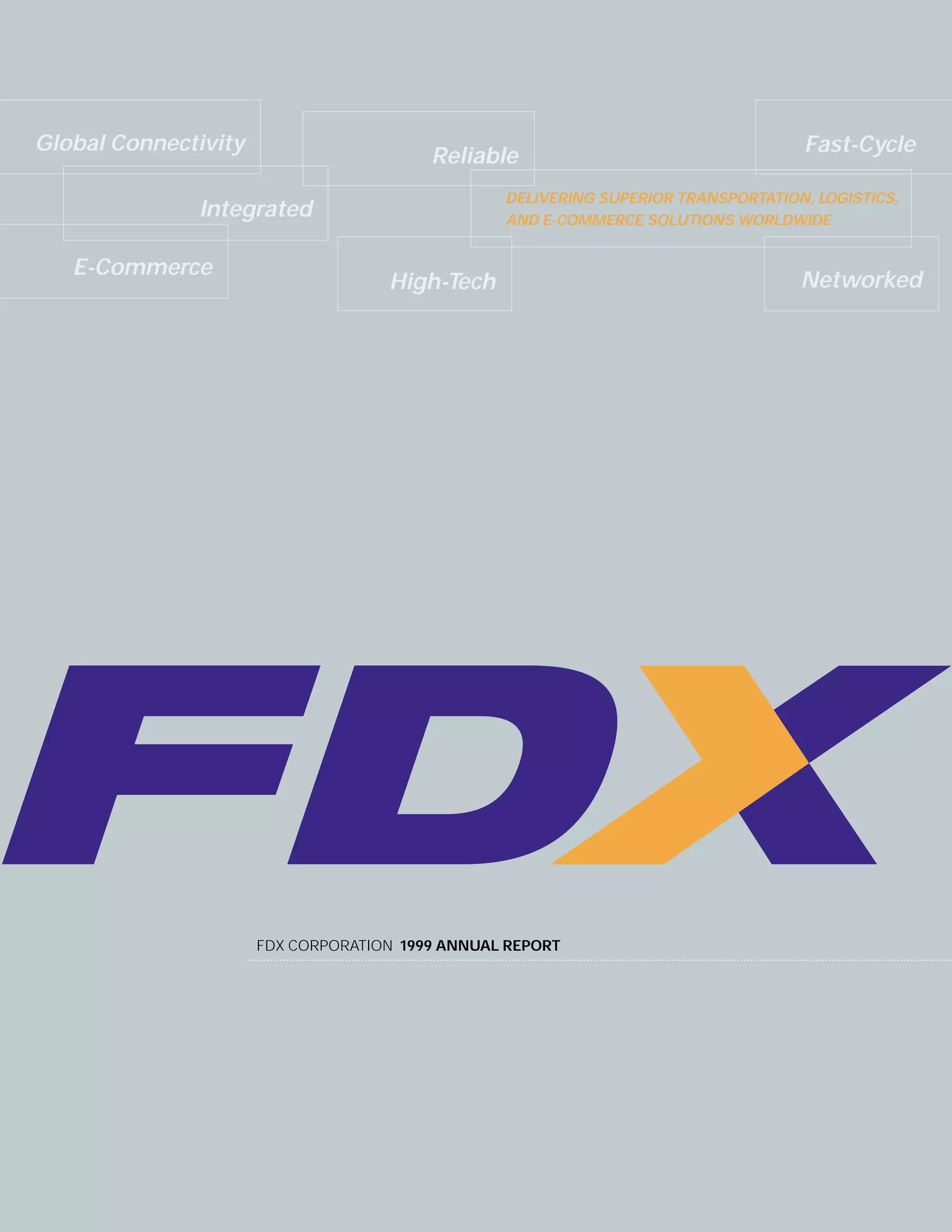 fedex Annual Reports 1999 | PDF