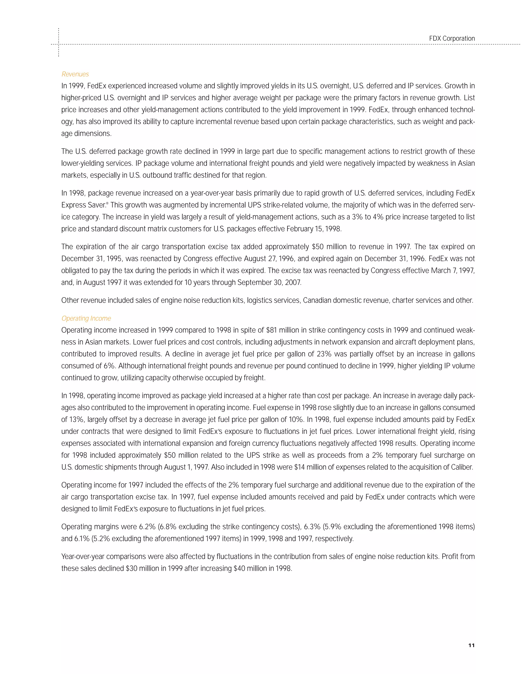 fedex Annual Reports 1999 | PDF