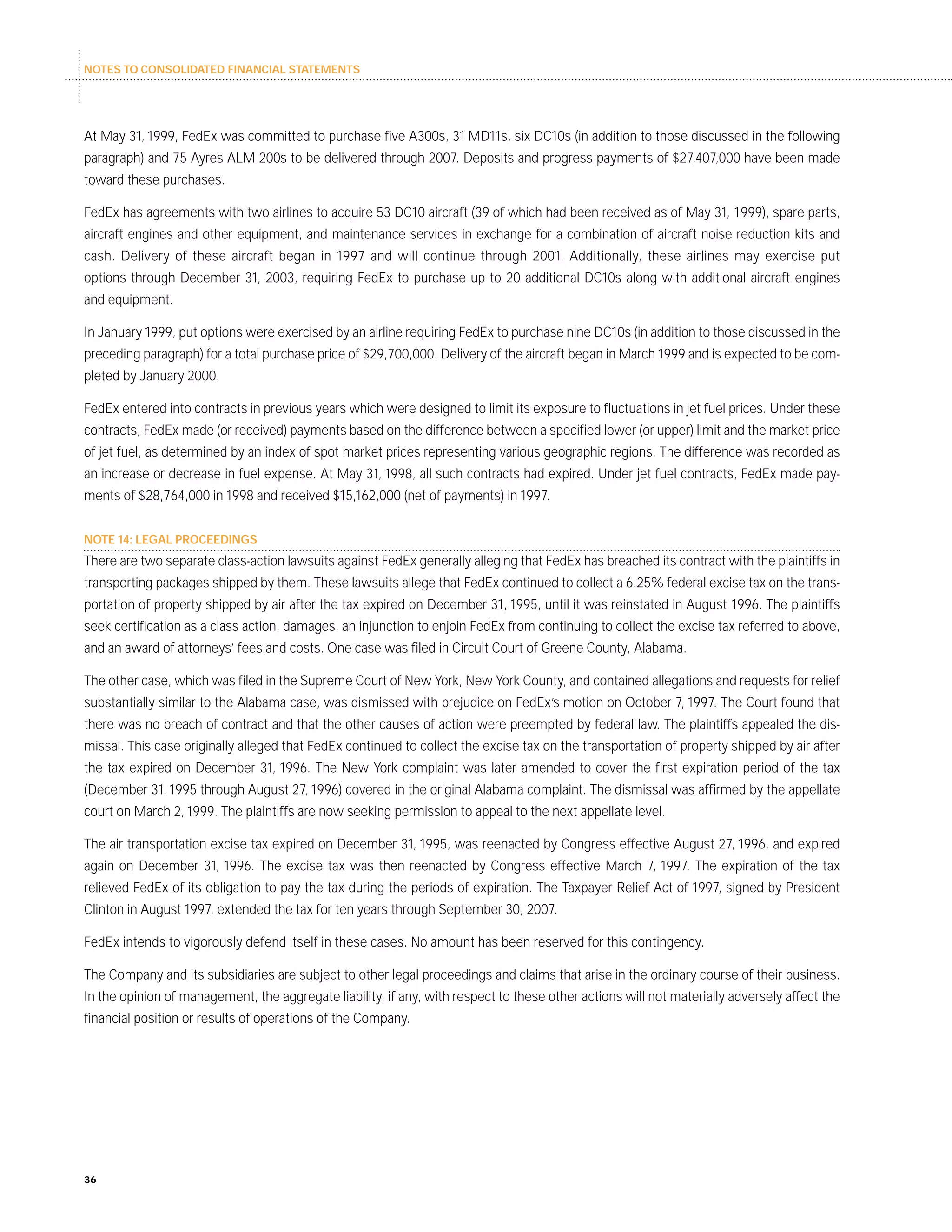 fedex Annual Reports 1999 | PDF