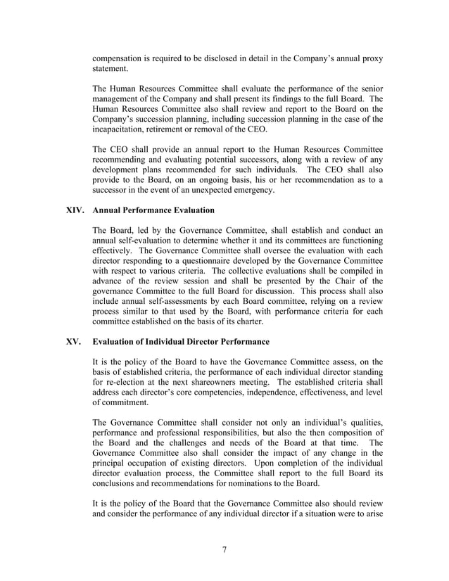 Corporate Governance Guidelines | PDF