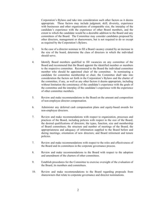 Governance Committee Charter | PDF | Business Accounting & Finance ...