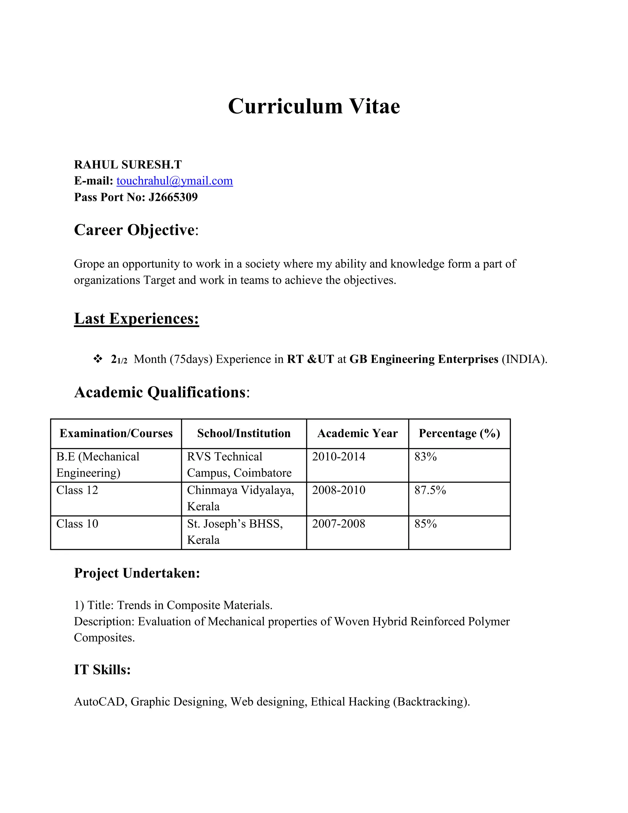 Curriculum Vitae Original Updated oct 2014 | PDF
