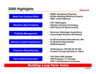 Honeywell Guidance Announcement Presentation | PPT