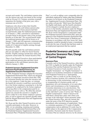 prudential financial Proxy Statements 2002 | PDF