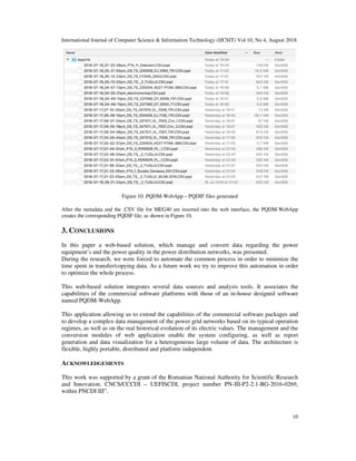 APPLICATION DEVELOPMENT TO CONVERT HETEROGENEOUS INFORMATION INTO PQDIF (POWER QUALITY DATA ...