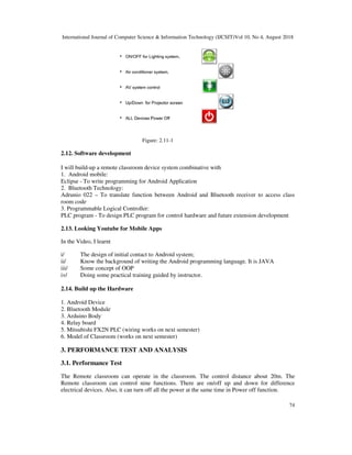 REMOTE CONTROL FOR SMART CLASSROOM WITH BLUETOOTH NETWORKS | PDF