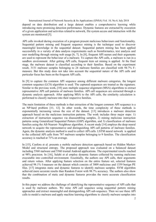 MINING PATTERNS OF SEQUENTIAL MALICIOUS APIS TO DETECT MALWARE | PDF | Operating Systems ...